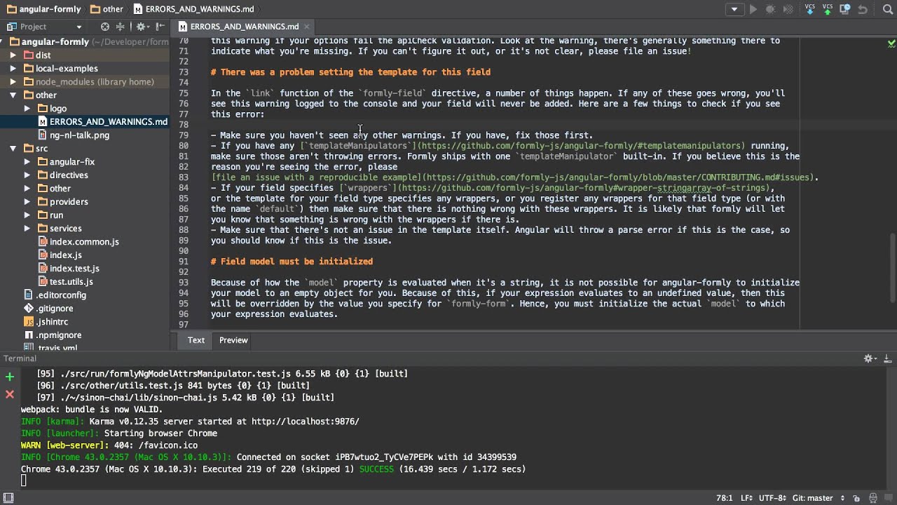 angular-formly: Submitting Pull Requests