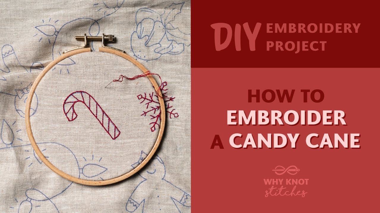 Christmas Napkin Embroidery Tutorial | Beginner Friendly