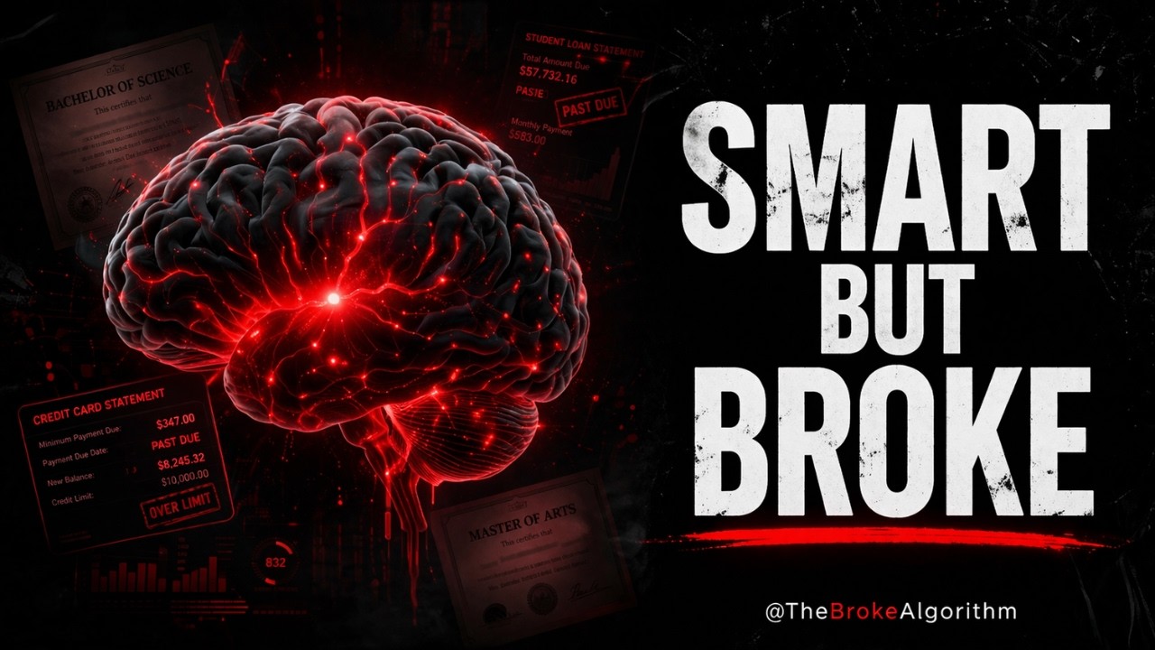 The Dark Psychology Behind Smart People Staying Broke