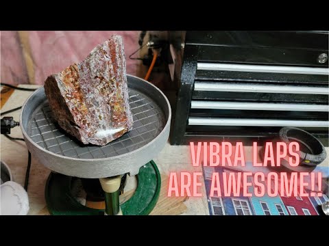 Polishing a HUGE SEAM AGATE on a Covington Engineering 10" Vibra Lap | Polishing Rocks #6