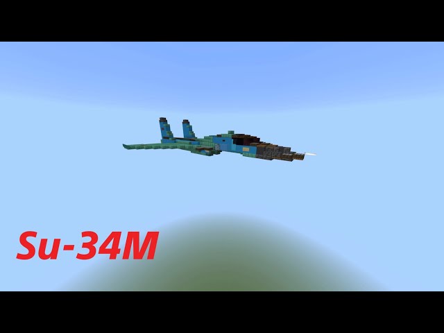 Su-34M Minecraft Map