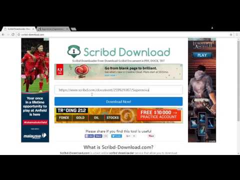 How to download documents in Scribd for free