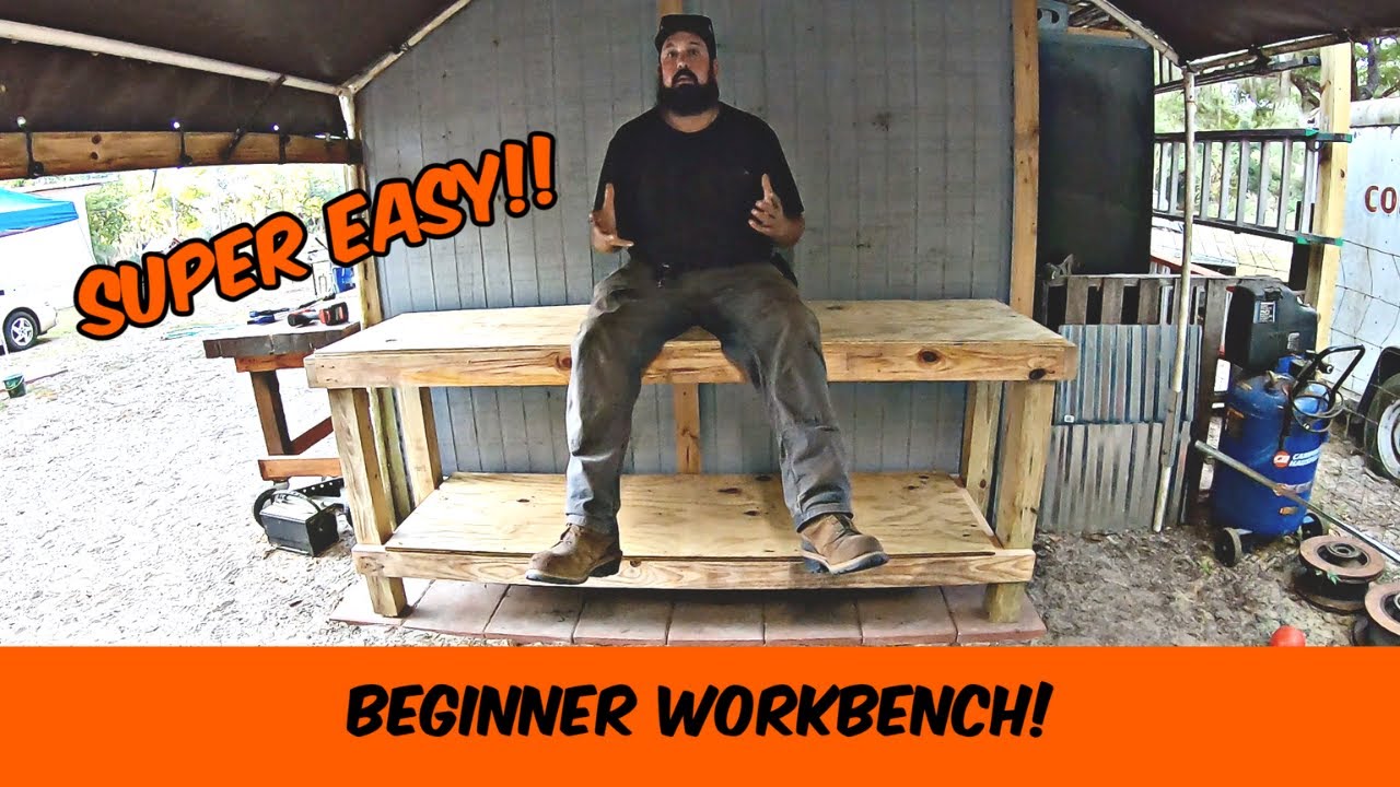 Super Easy Beginner Workbench! / DIY Workbench