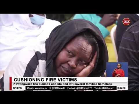 Government supplies Kawangware fire victims with relief items