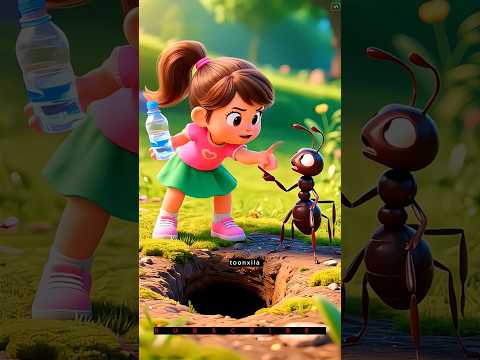 Ant 🐜 vs angry 😡 - girl #cartoon #3danimation