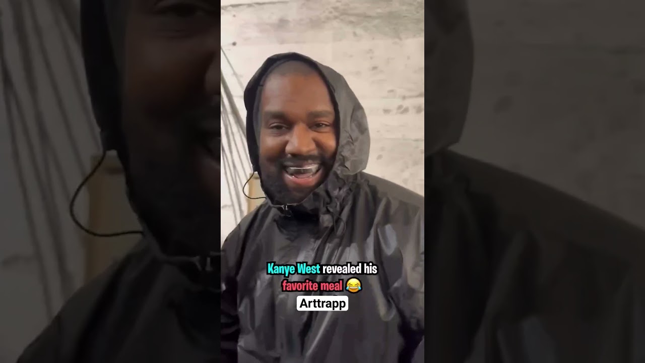 Kanye West Revealed His Favourite Meal 😈😂 #rap #kanyewest #funny