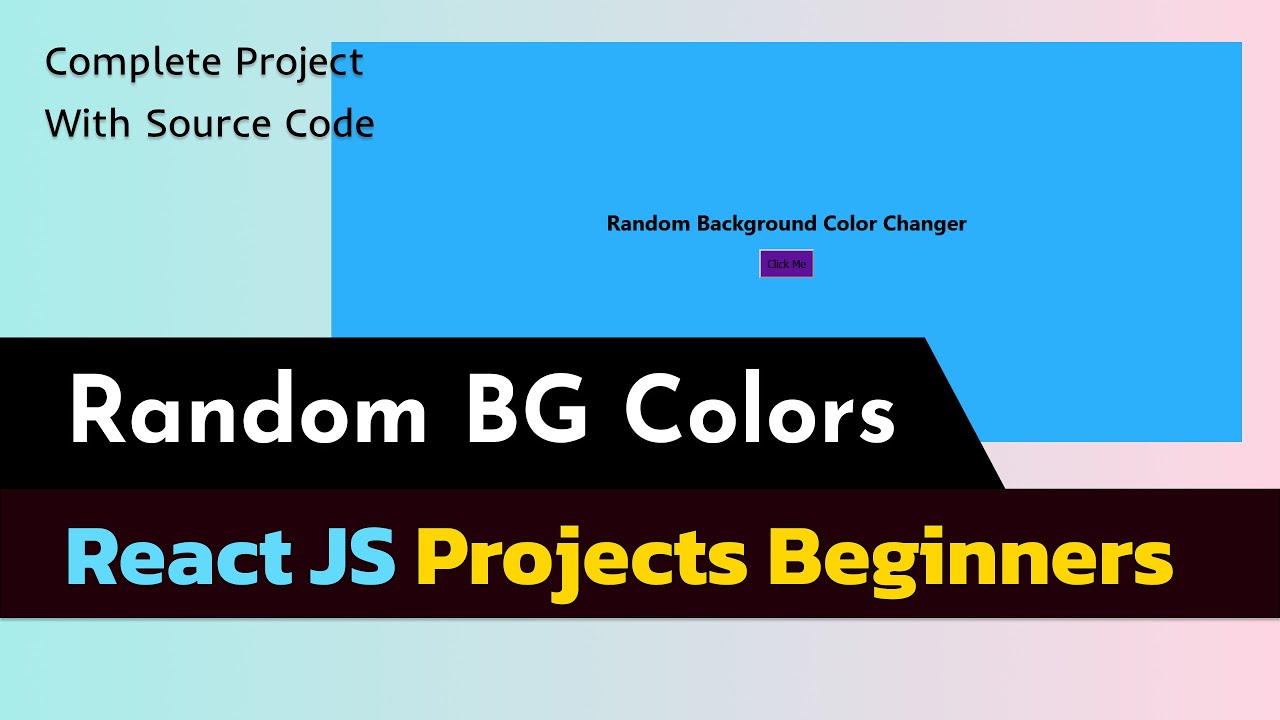 Background Color Changer App Reactjs Projects for beginners | reactjs tutorials | reactjs project
