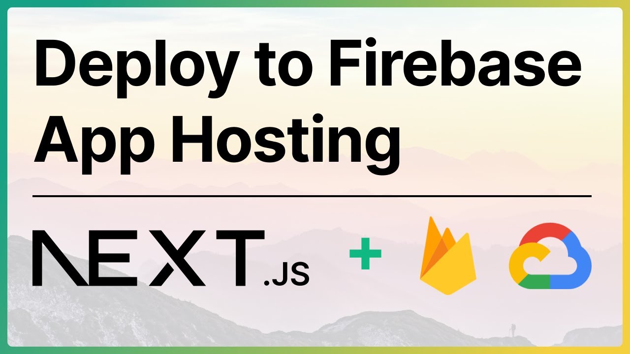 Deploy Next.js to Firebase App Hosting – Step-by-Step in Just 5 Minutes