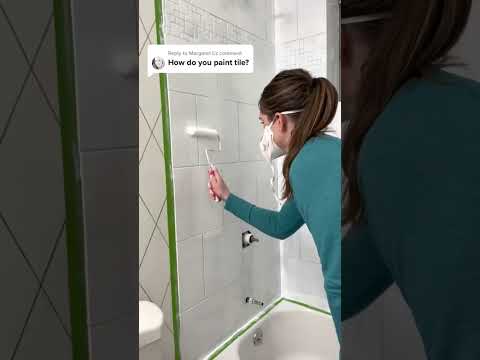 Painting shower tile | shower makeover | DIY