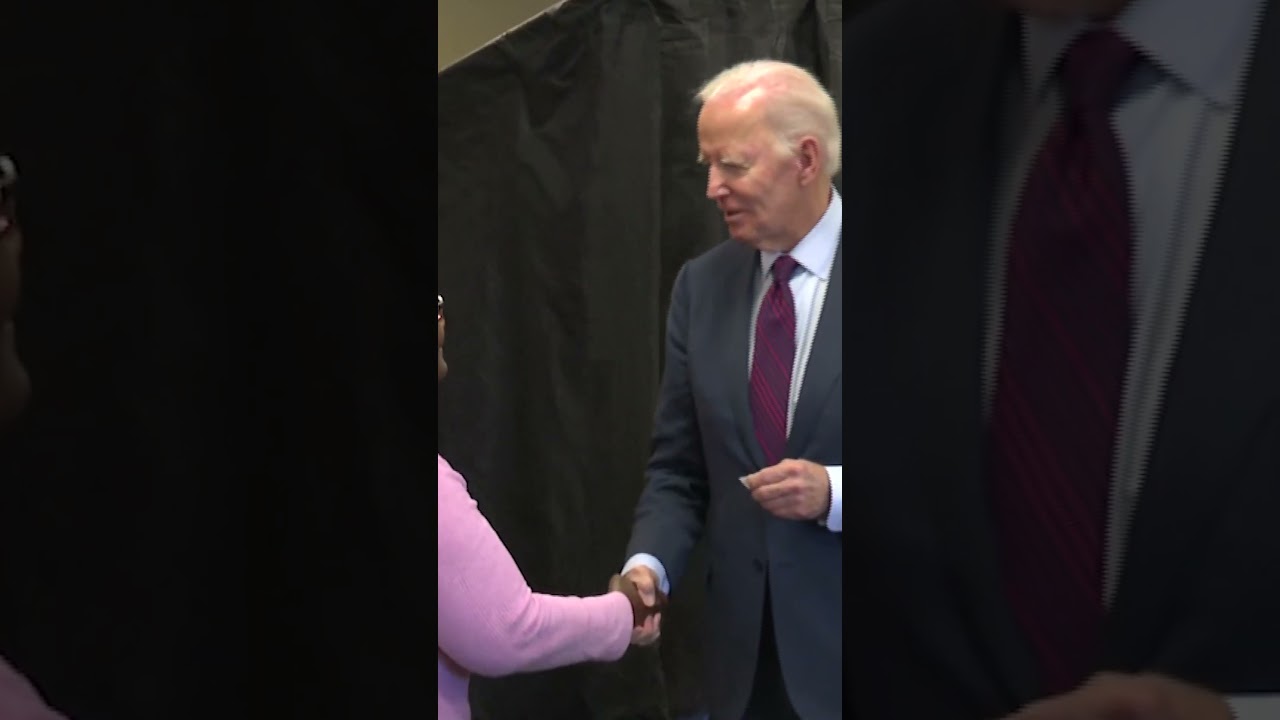 Joe Biden casts his vote early in Delaware on Monday