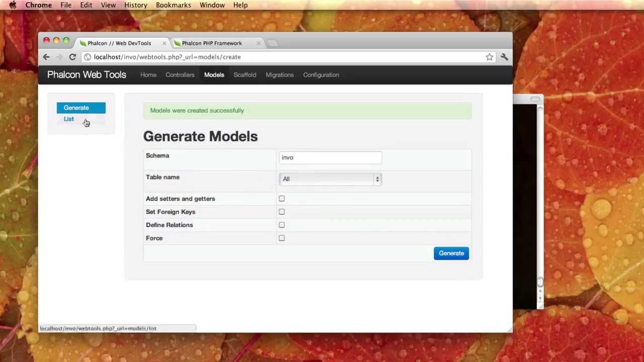 Tutorial PhalconPHP - Phalcon Developer Tools Web Interface HD