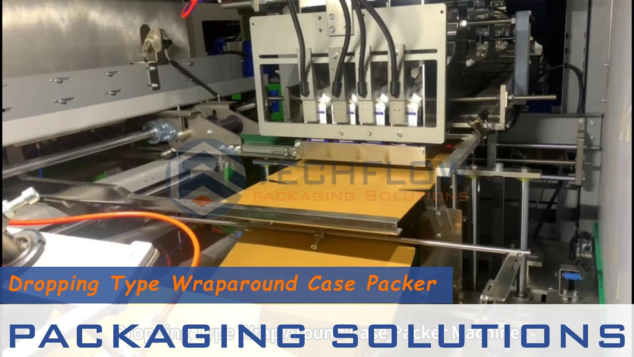 Dropping type Wraparound case packers | TECHFLOW Carton Packaging Solutions