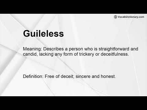 Guileless Meaning