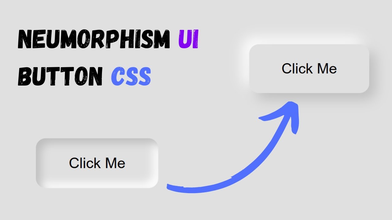 Create Modern Neumorphism Button with HTML & CSS