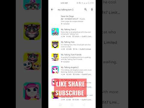 #how to download my talking Tom 2 in mobile 📲 WITH PLAY STORE 🔥🔥 #viralvideo