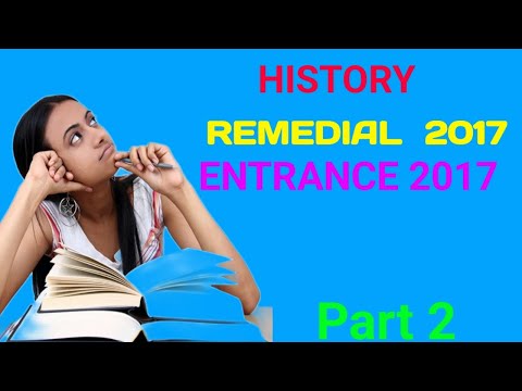 - History Studying lesson with Remedial Exam for 2017 Entrance Examine Students.