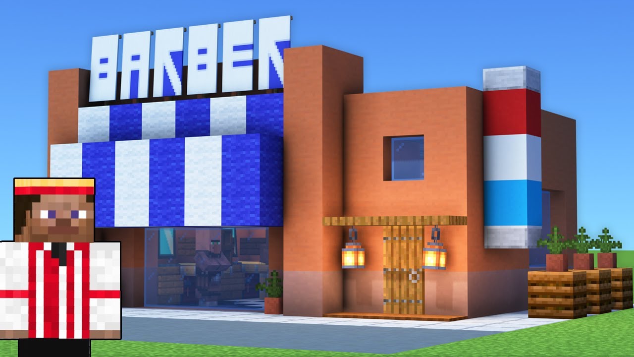 How To Build a Barber Shop - Minecraft Builders