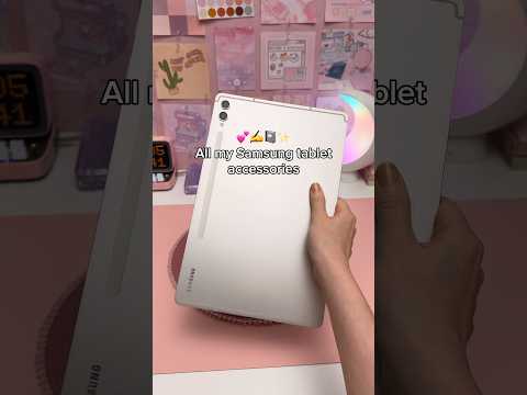 all my Samsung tablet accessories 💕 galaxy tab S9+ | digital note taking | penly app | study notes