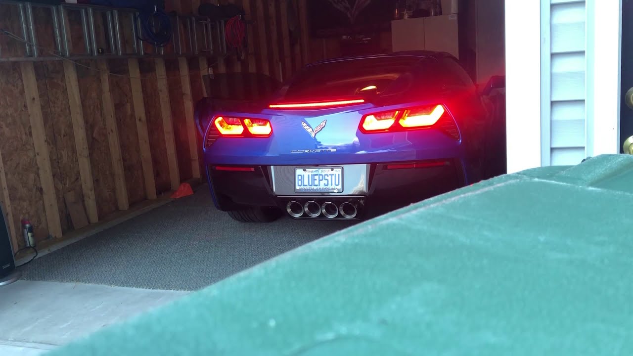 C7 Corvette cold start after Kooks headers and mid-pipe install