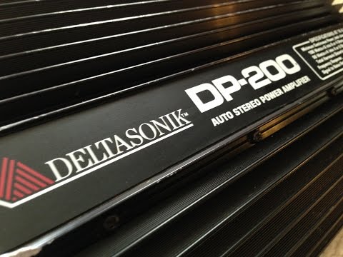 Vintage Car Audio Deltasonik DP-200 Amp Dyno Test Old School