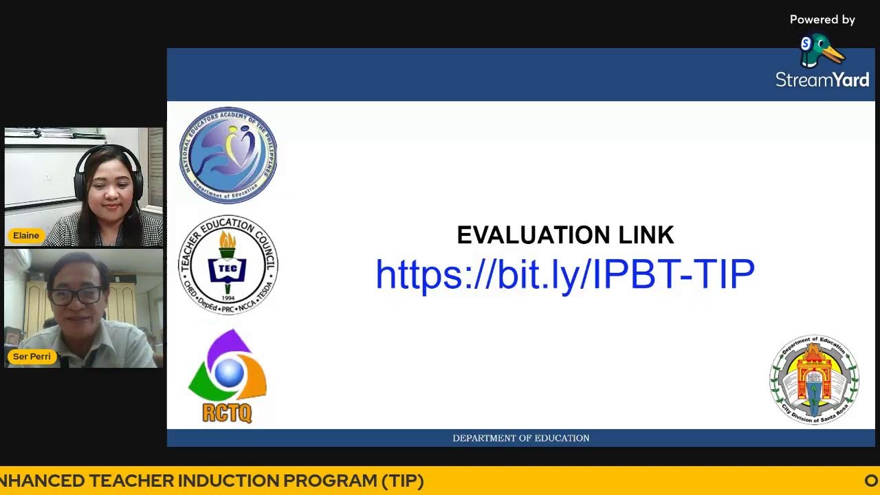 INDUCTION PROGRAM FOR BEGINNING  TEACHERS (IPBT) ENHANCED TEACHER INDUCTION PROGRAM (TIP)