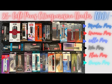 25+ Gifting Pens Comparison Under 100/- | Build Quality, Design, Packing & Nib Quality | #gift