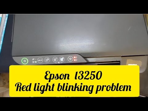 Epson L3250 Red Light Blinking problem #epsonl3250