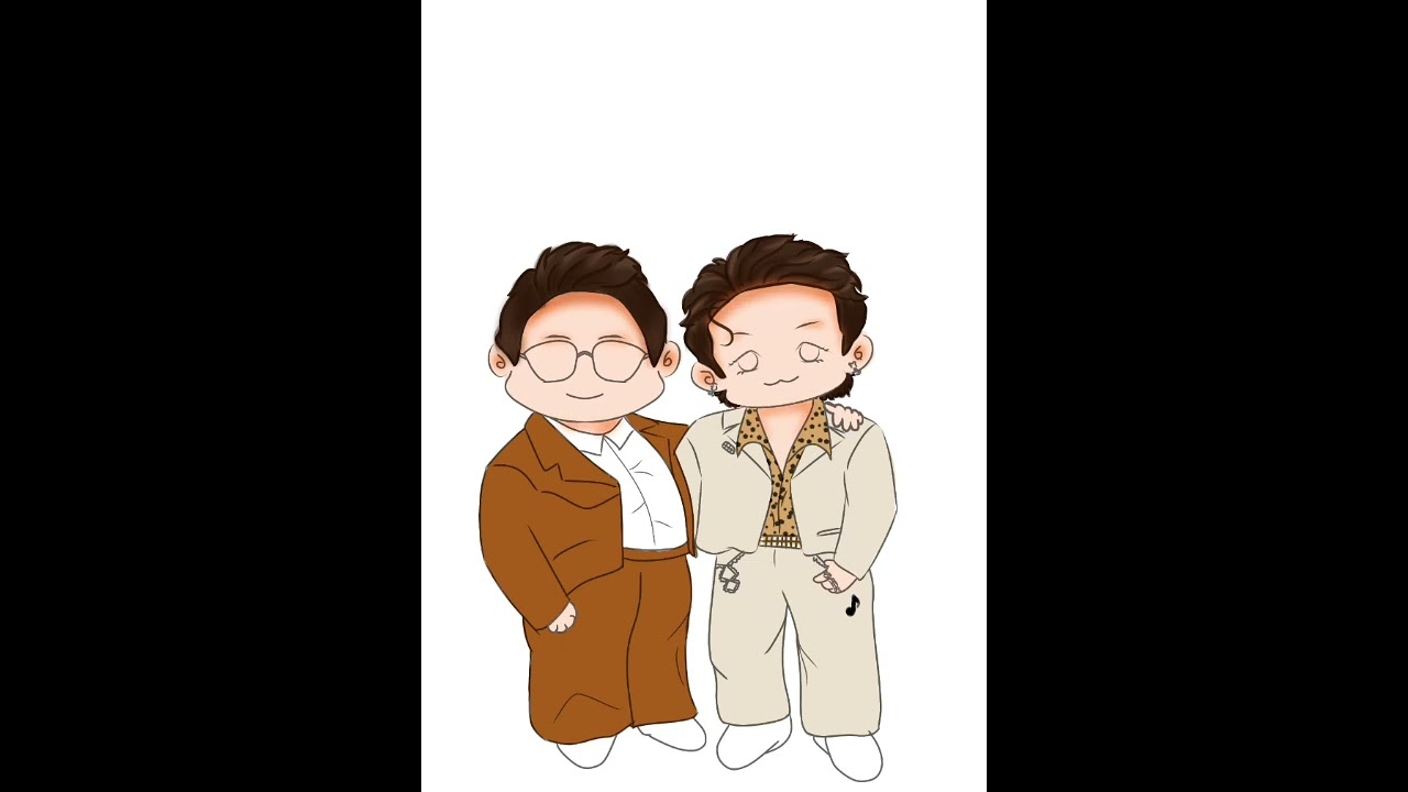 ThatThat fan art chibi#bts #btsfanart#psy #suga #thatthat #thatthatpsyxsuga #chibi #chibiart