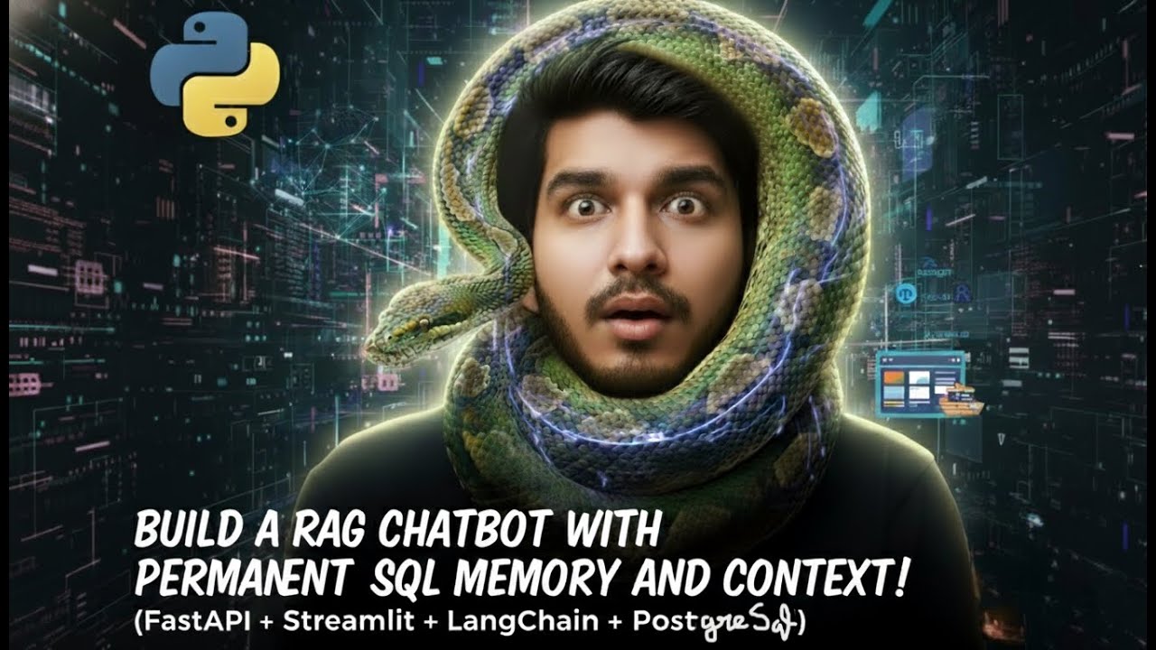 Complete RAG Chatbot in One Video (FastAPI, Streamlit, LangChain & PostgreSQL) | FULL STACK GEN AI