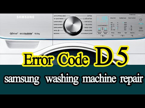 samsung washing machine error code d5