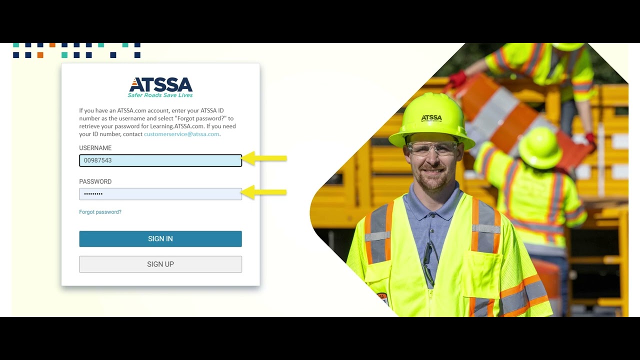 Accessing ATSSA's LMS Training Platform