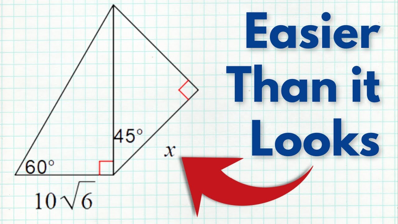 Special Right Triangle Problem  Step-by-Step