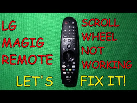 How to fix LG Magic remote control scroll wheel not working