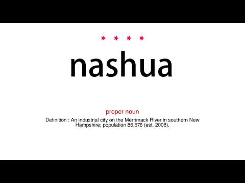 How to pronounce nashua - Vocab Today