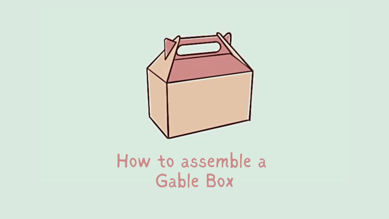 How to Assemble a Gable Box | Half Price Packaging