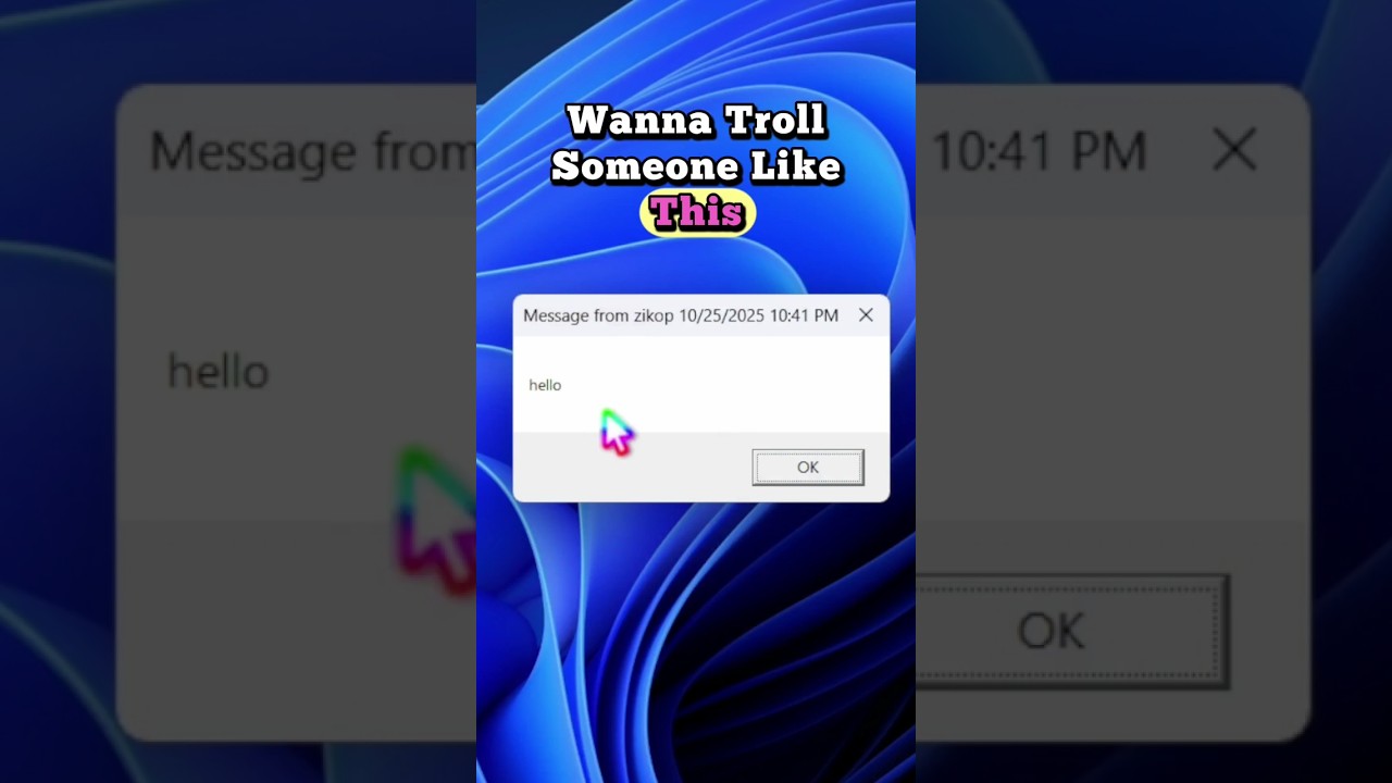 How to Troll someone on window 11/10