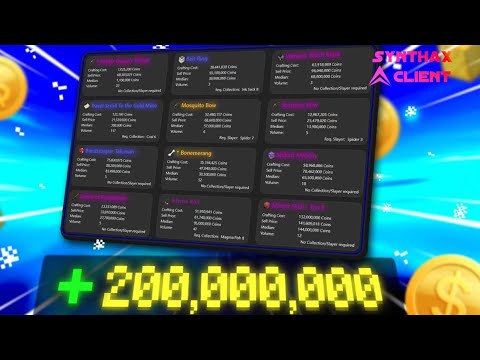 This Secret Macro Made me OVER $100,000,000 per HOUR - Hypixel Skyblock - Synthax Client
