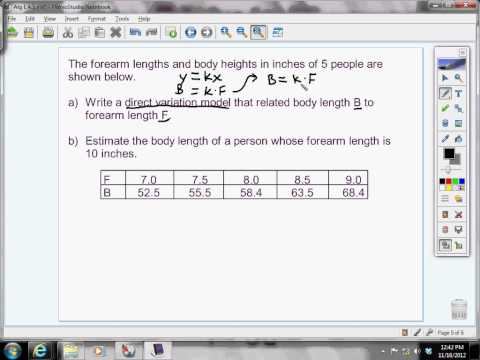 Direct Variation - Real-Life Examples