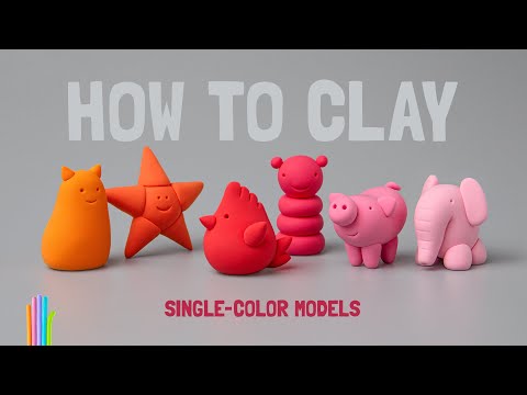MANY IDEAS ALL IN ONE COLOR | HOW TO CLAY SINGLE COLOR MODELS