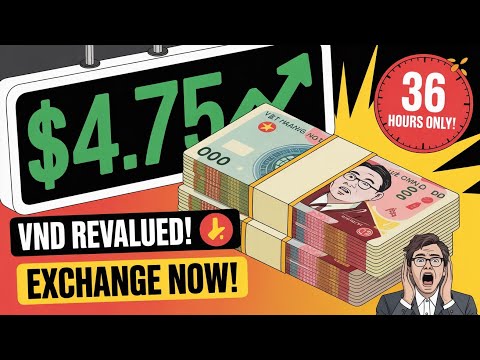 🚨 Vietnamese Dong Revaluation LIVE | 36-Hour Exchange Period Starts NOW! | VND $4.75 Breaking News