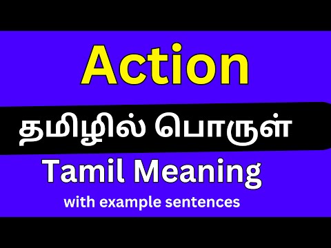 Action meaning in Tamil