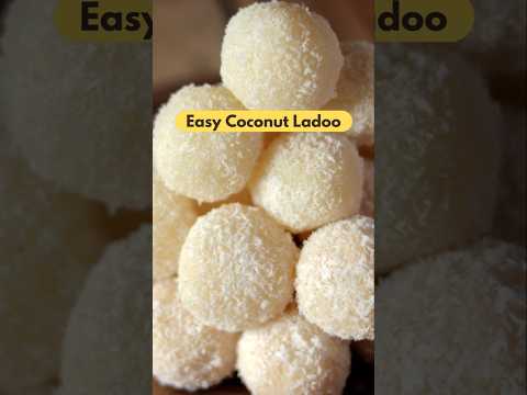 I always make Coconut Ladoo like this. East & Quick