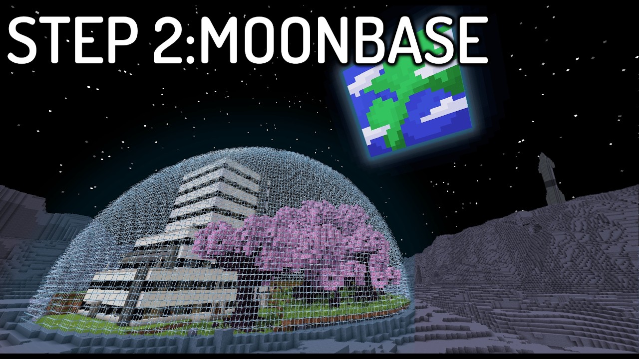 I Built a SPACE COLONY in Minecraft Create Mod!