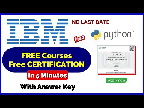 Python Free Certification | IBM Data Science Free Certificate | Vamm Academy