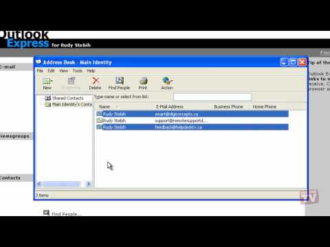 Printing Your Address Book from Outlook Express