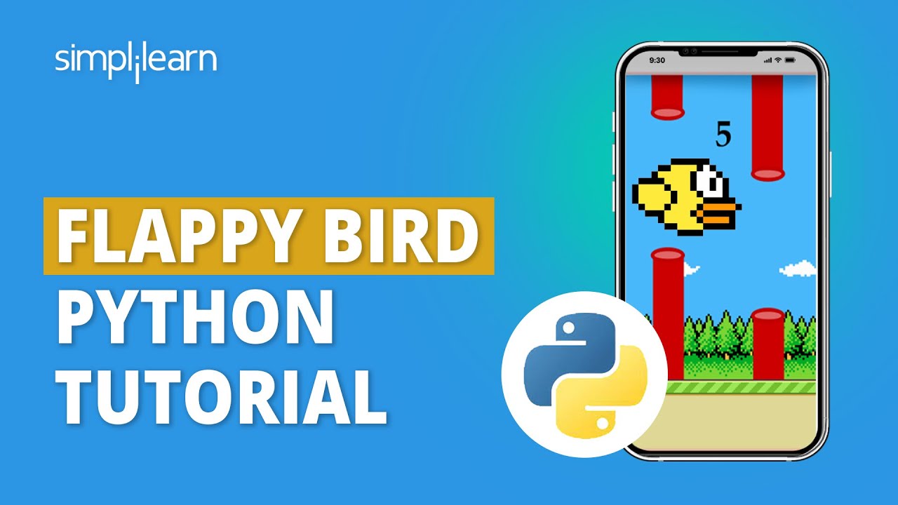 Flappy Bird Python Tutorial | Flappy Bird Game in Python | Python Projects for Resume | Simplilearn