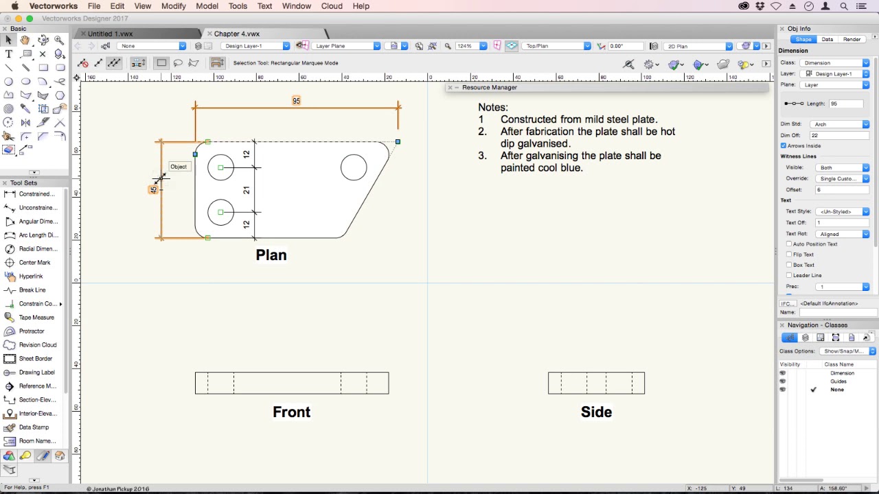 2017 Vectorworks Fundamentals - Dimensioning