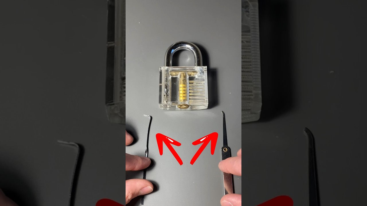 Quick and simple tutorial for lock picking #shorts #lockpicking #tutorial