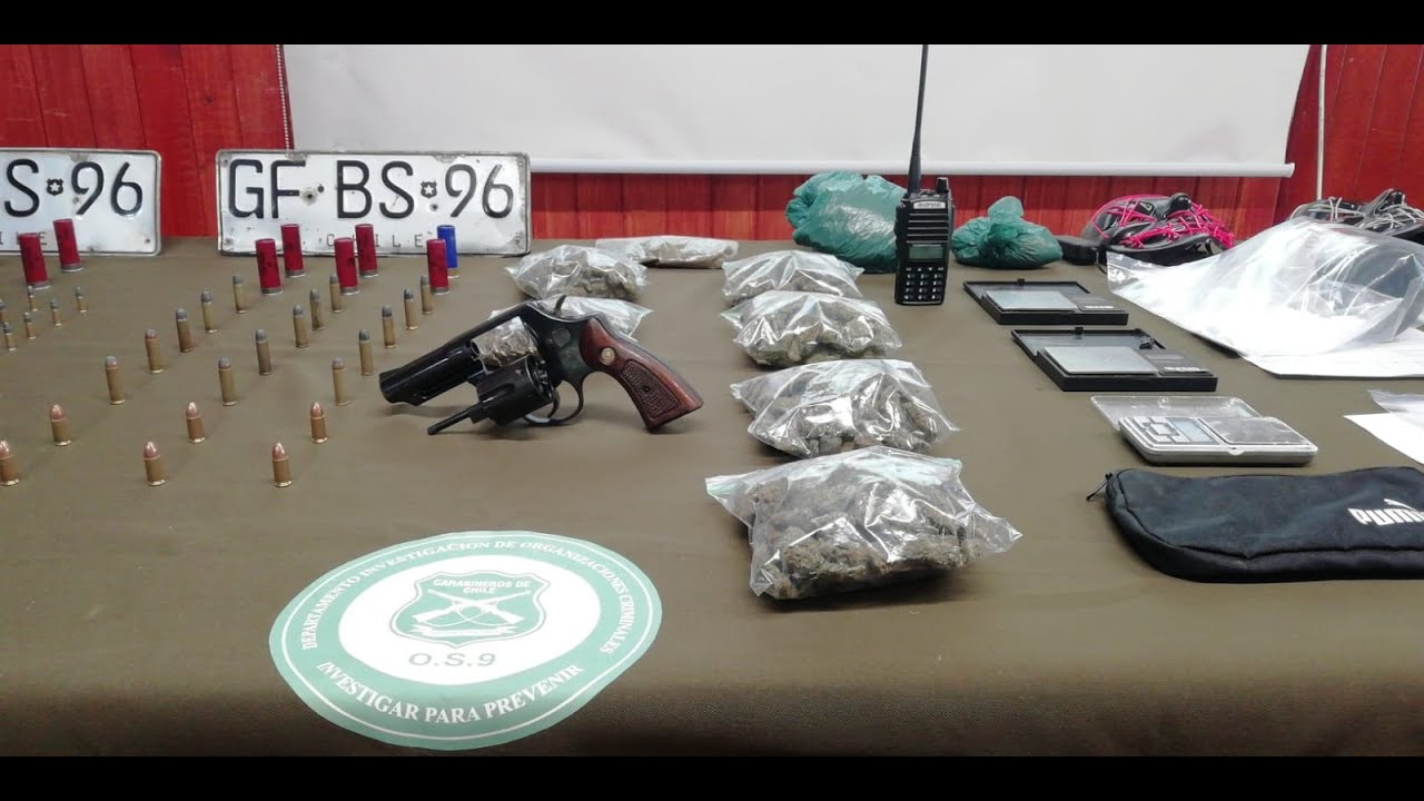 En operativo del OS-9 se incautan armas, municiones, drogas y un vehículo clonado