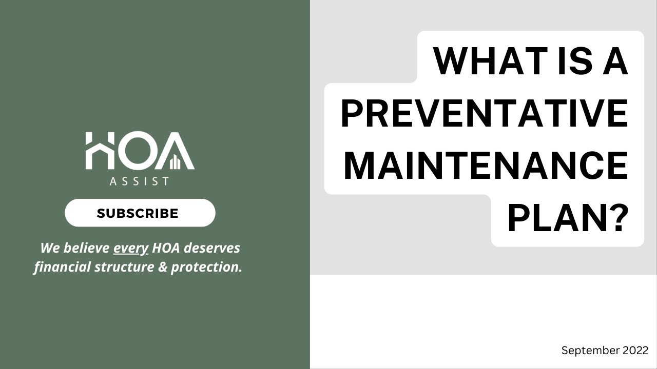 What's a Preventative Maintenance Plan?!?